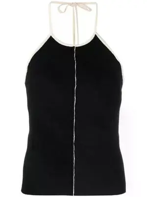 Sunnei Halterneck Knitted Top