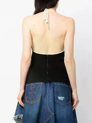 Sunnei Halterneck Knitted Top