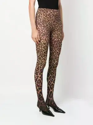 Valentino Garavani Leopard Print Tights