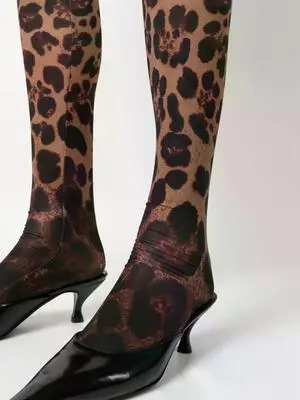 Valentino Garavani Leopard Print Tights