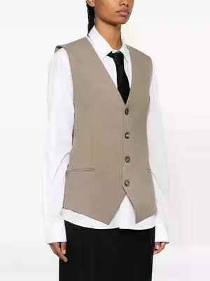 AMI Paris Virgin Wool V-neck Waistcoat