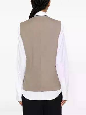 AMI Paris Virgin Wool V-neck Waistcoat