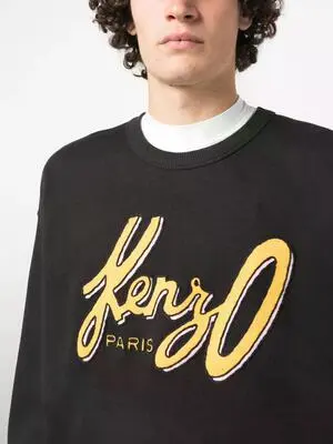 Kenzo Logo Print Cotton Sweatshirt