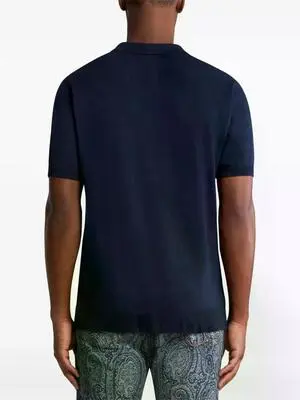 Etro Textured Knit Polo Shirt