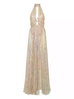 Philipp Plein Lace Piercing Maxi Dress
