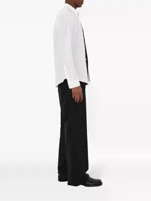 Burberry Ekd-embroidered Cotton Shirt - White