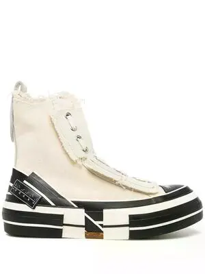 Y’s Lace-up Hi-top Canvas Sneakers - Neutrals