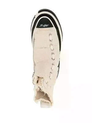 Y’s Lace-up Hi-top Canvas Sneakers