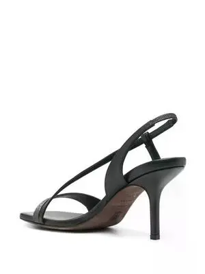 Brunello Cucinelli 95mm Monili-chain Leather Sandals