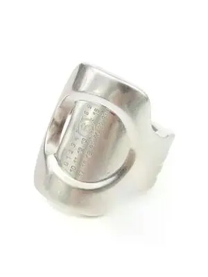 MAISON MARGIELA Tone Brass Cut-out Ring With Numbers Motif