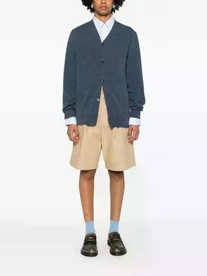 Play Comme Des Garcon Heart-patch Wool Cardigan