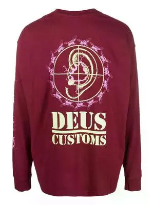 Deus Ex Machina Pub Nuisance Long-sleeve T-shirt - Red