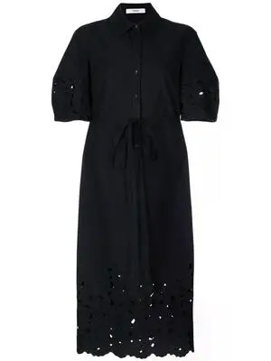 Erdem Floral-embroidered Shirtdress