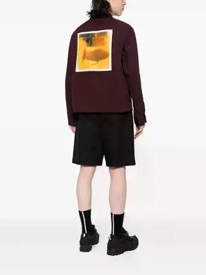 OAMC Photograph-print Shirt Jacket - Red