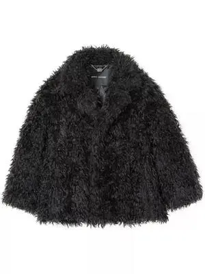 Marc Jacobs Shaggy Faux Fur Jacket - Black