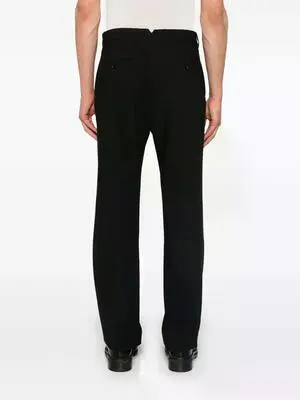 AMI Paris Straight-leg Trousers - Black