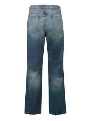 FRAME Cotton Jeans With Ripped Detailing