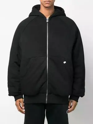 1017 Alyx 9sm Logo-embroidered Hooded Bomber Jacket
