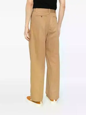 Maison Kitsuné Mid-rise Straight-leg Cotton Trousers