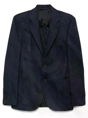 LARDINI Single-breasted Blazer - Blue
