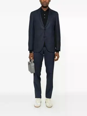 LARDINI Single-breasted Blazer - Blue