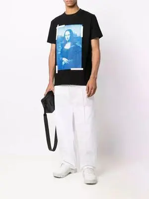 Off-White Monalisa Slim-cut T-shirt - Black