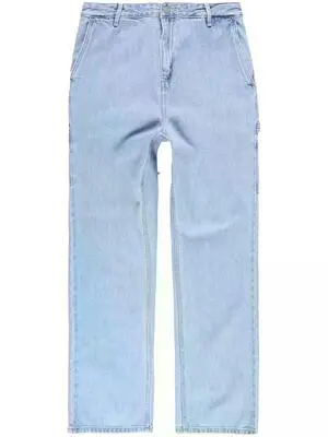 Carhartt Work In Progress High-waisted Straight-leg Jeans With Bleached Effect