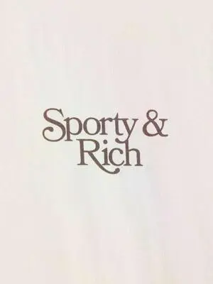Sporty & Rich Bardot Disco Cotton Track Shorts