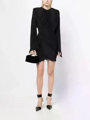 Matériel Silk Mini Dress - Black