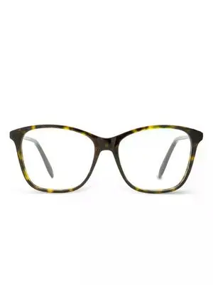 Alexander McQueen Square Frame Glasses - Brown