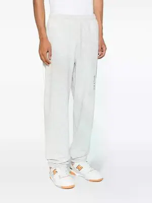 SPORTY & RICH California Text Print Cotton Blend Joggers