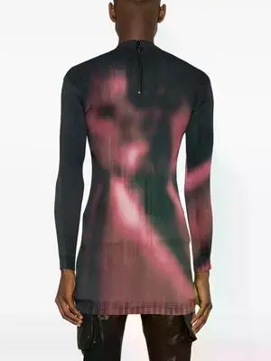 Eytys Rhye Ruby Smoke Mock-neck Dress