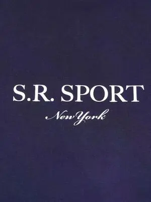 SPORTY & RICH Logo Print Crew Neck Sweatshirt