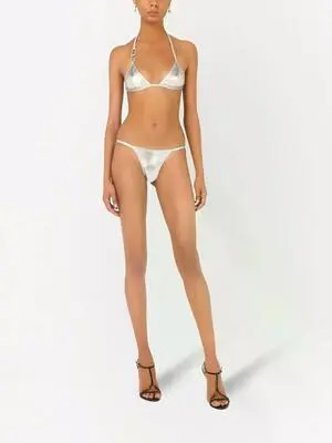 Dolce & Gabbana Triangle Bikini - Silver