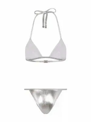 Dolce & Gabbana Triangle Bikini - Silver