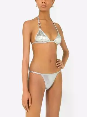 Dolce & Gabbana Triangle Bikini - Silver
