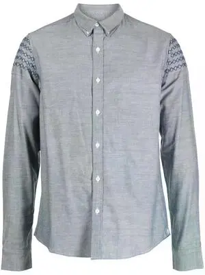 PRIVATE STOCK LABS Embroidered-detail Linen Shirt