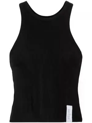 Rokh Ribbed Tank Top - Black
