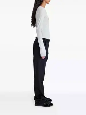 Proenza Schouler Semi-sheer Long Sleeve Top