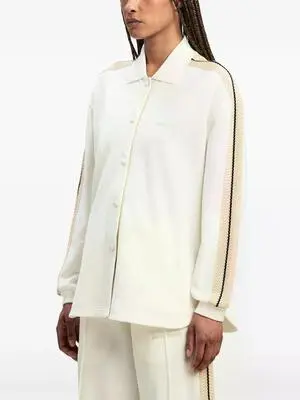 Palm Angels Logo-embroidered Cotton Track Shirt