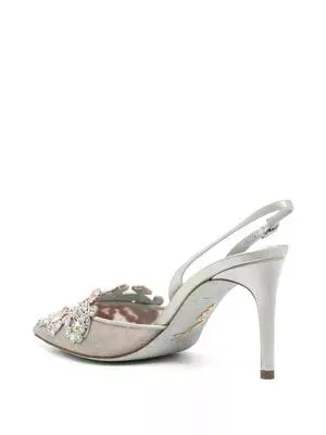 Rene Caovilla 90mm Veneziana Pumps - Grey