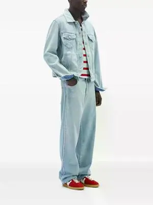 MSGM Denim Jacket With Seam Detail