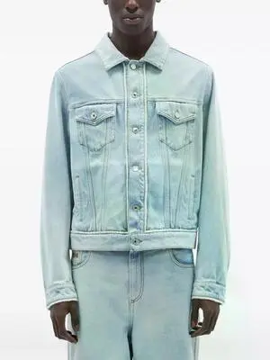 MSGM Denim Jacket With Seam Detail