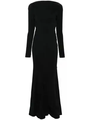 MUGLER Backless Crepe Gown