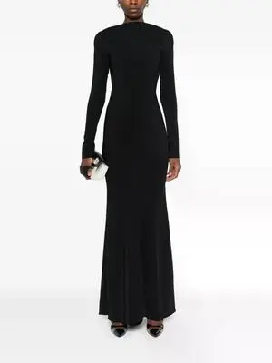 MUGLER Backless Crepe Gown
