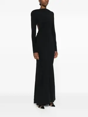 MUGLER Backless Crepe Gown