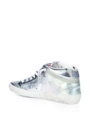 GOLDEN GOOSE Mid-star Laminated Sneakers