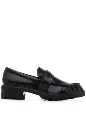 Senso Met I Calf Leather Loafers