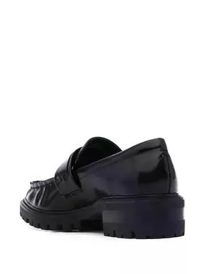 Senso Met I Calf Leather Loafers