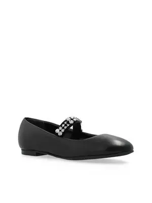 Casadei Ballerina Shoes With Crystal Embellishments